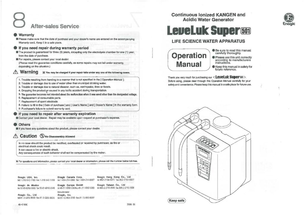 Super 501 - Enagic Australia Pty Ltd